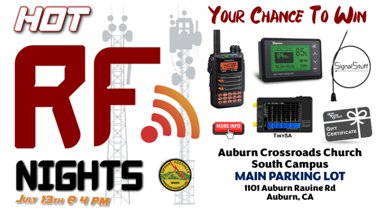 Welcome - Sierra Foothills Amateur Radio Club (W6EK)