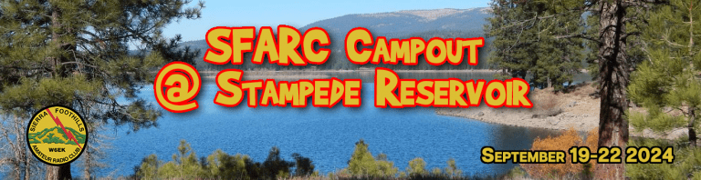 Welcome - Sierra Foothills Amateur Radio Club (W6EK)